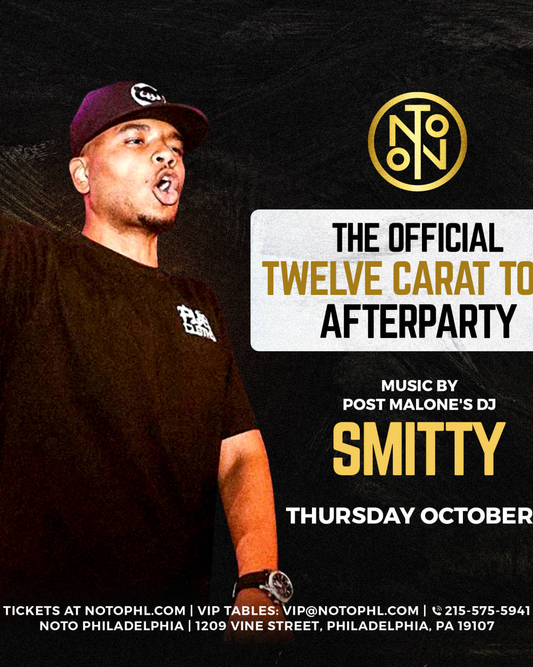 Tickets for The Official Twelve Carat Tour Afterparty: Music By: Smitty @ NOTO Philadelphia ...