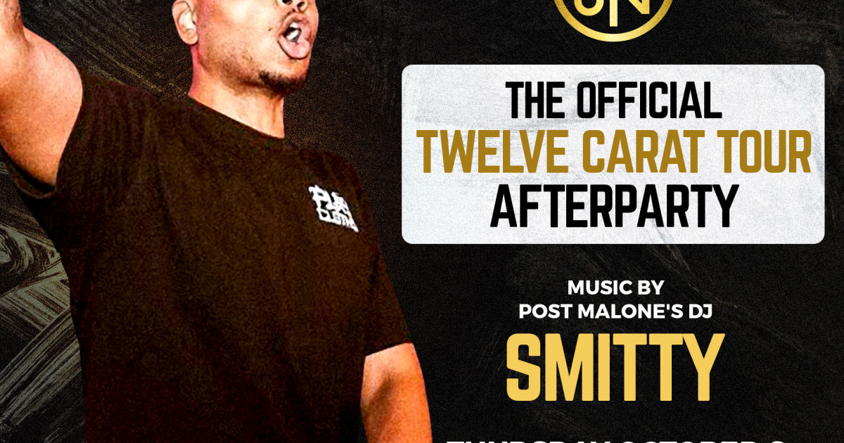 Tickets for The Official Twelve Carat Tour Afterparty: Music By: Smitty @ NOTO Philadelphia ...