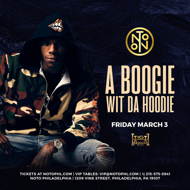 Tickets for A Boogie Wit Da Hoodie @ NOTO Philadelphia, Philadelphia ...