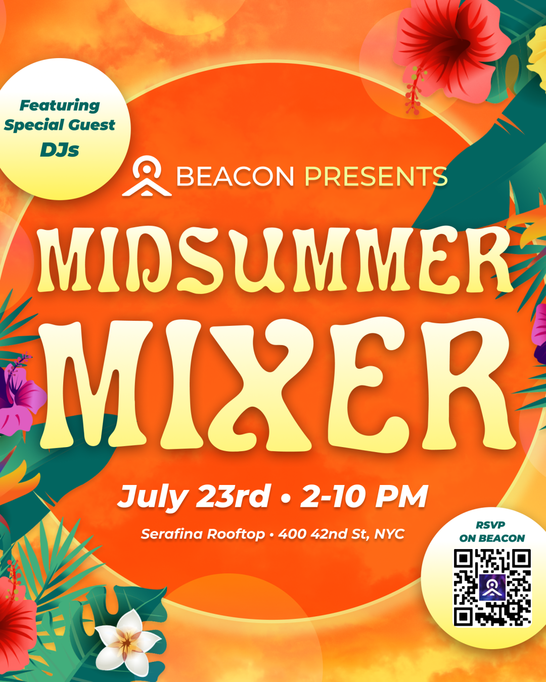 Tickets for Beacon Presents - Midsummer Mixer @Serafina Rooftop 7/23 ...