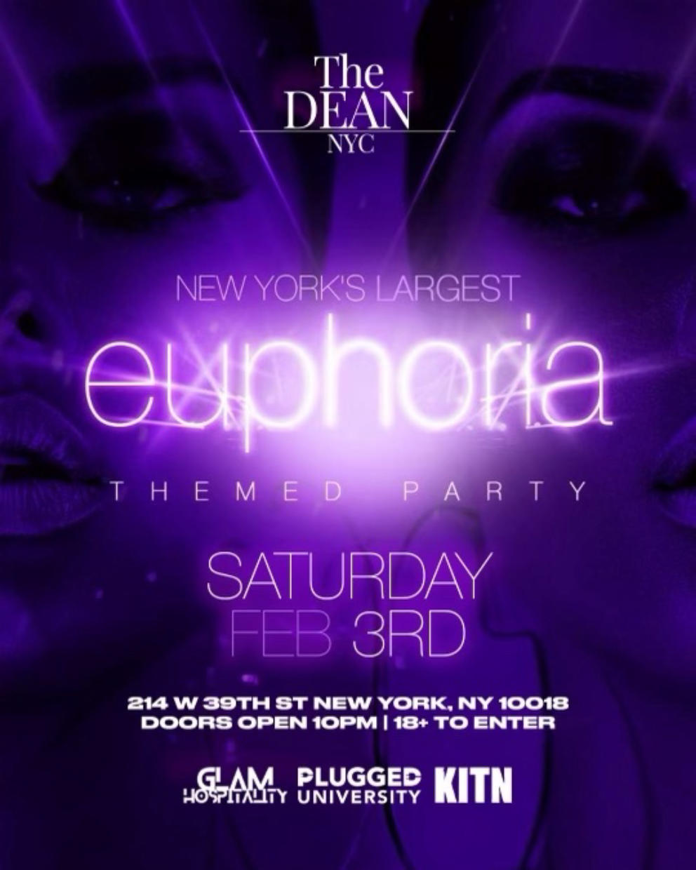 Tickets for EUPHORIA NIGHT (18+) 2/3 @ THE DEAN NYC, New York | LINKStub