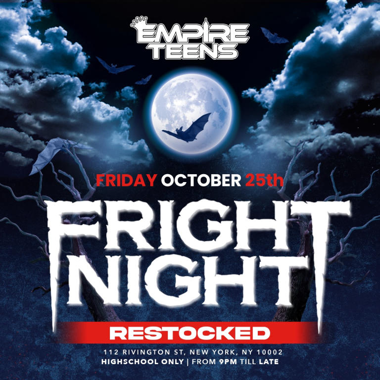 Tickets for FRIGHT NIGHT 10/25 @ RESTOCKED, New York | Linkstub
